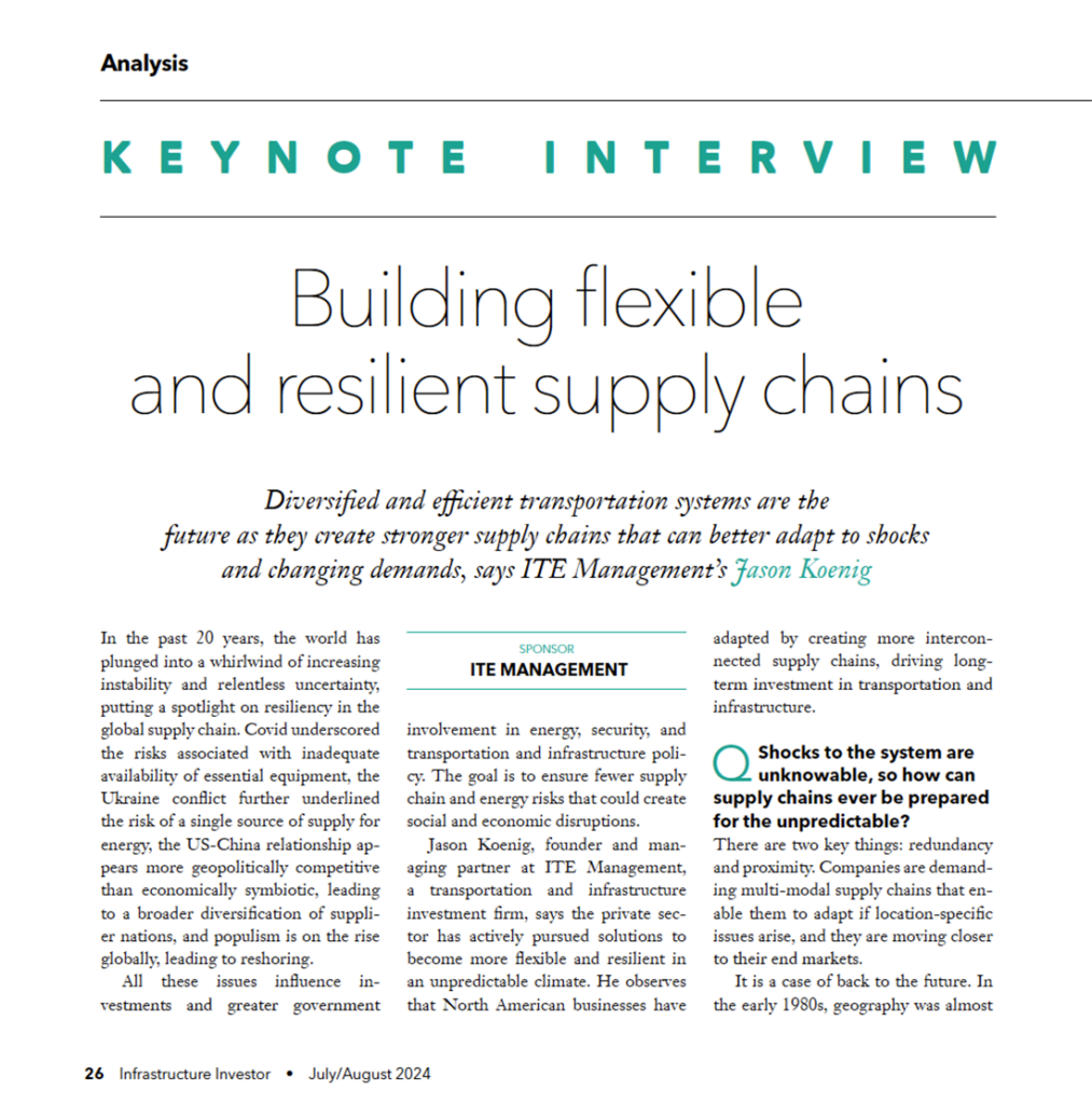 Building Flexible & Resilient Supply Chains - ITE Management